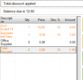 Displaying Triggered Discounts on the POS