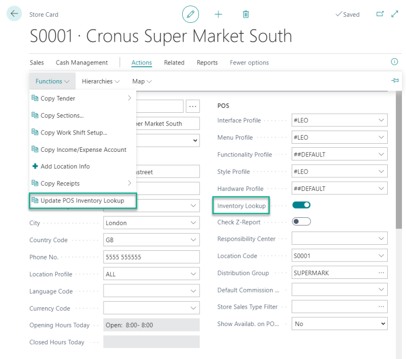How to: Set Up POS Inventory Lookup