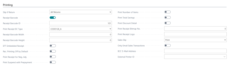 How to: Set Up Receipts