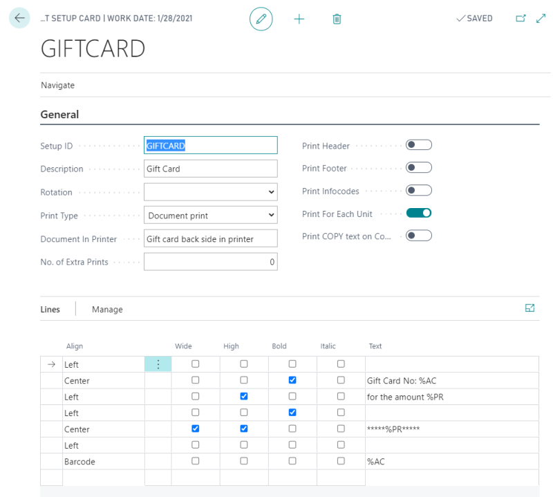 How to: Set Up Receipts