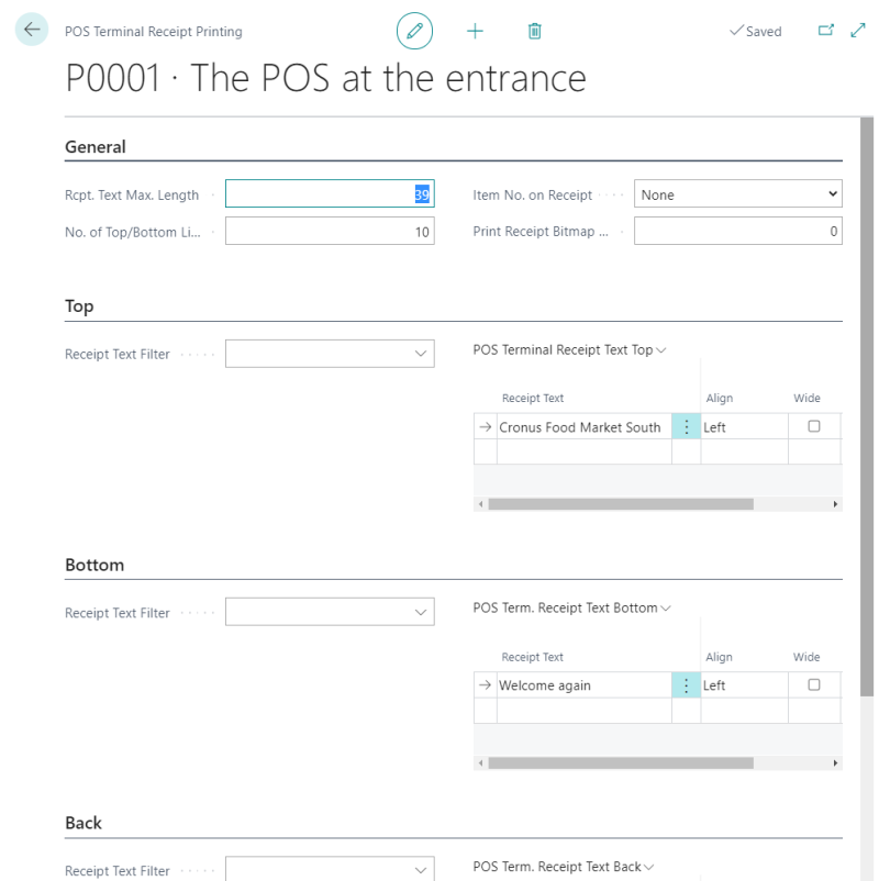 How to: Set Up Receipts