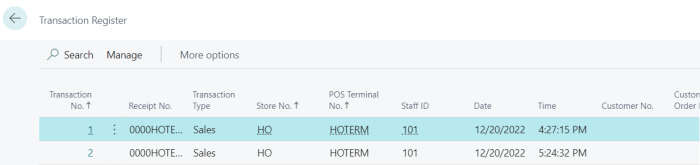 Step 8 - POS Sales Data to Head Office Database