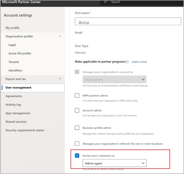 Microsoft Partner Center and Administration