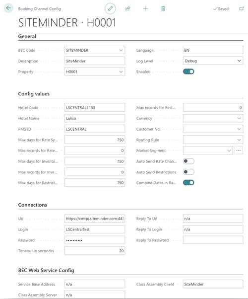 SiteMinder Central Reservation System