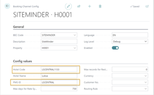 SiteMinder Central Reservation System