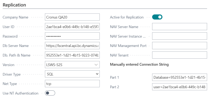 How to: Replicate from/to LS Central in SaaS