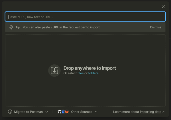 How to: Import Postman Web API Printing Requests