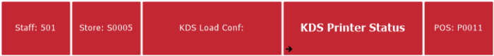 KDS Printer Status