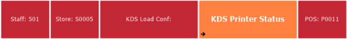 KDS Printer Status