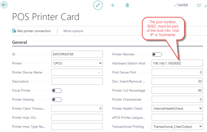 Expeditor Bump Printing