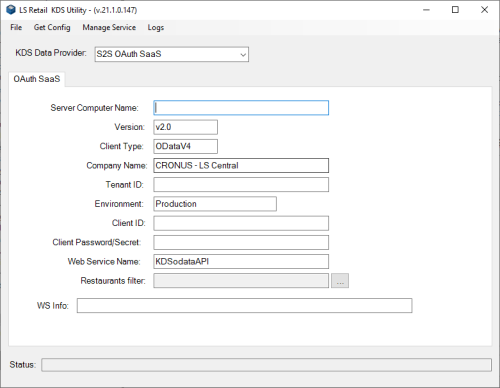 KDS S2S OAuth in SaaS