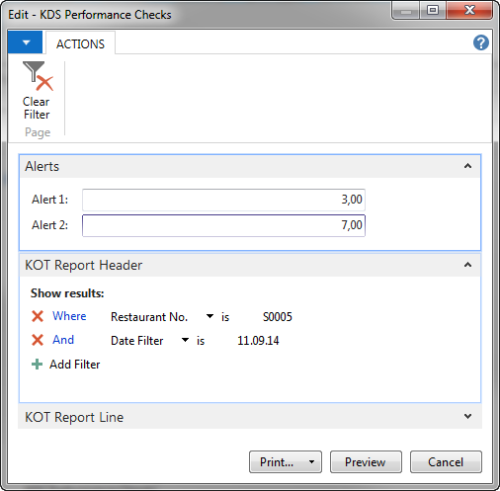 KDS Performance Checks Report