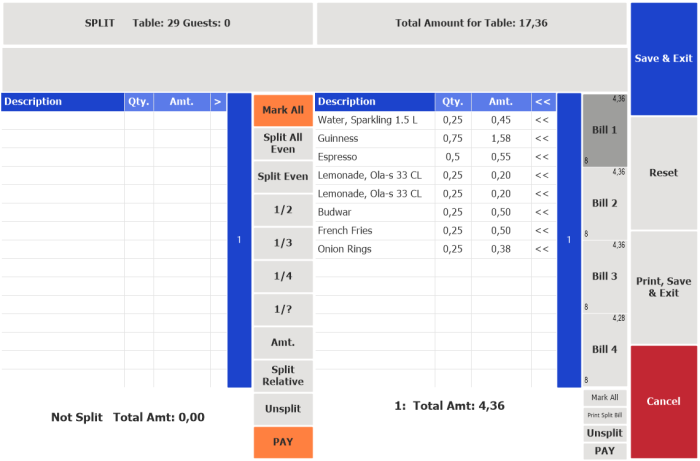 How to: Split the Bill Evenly