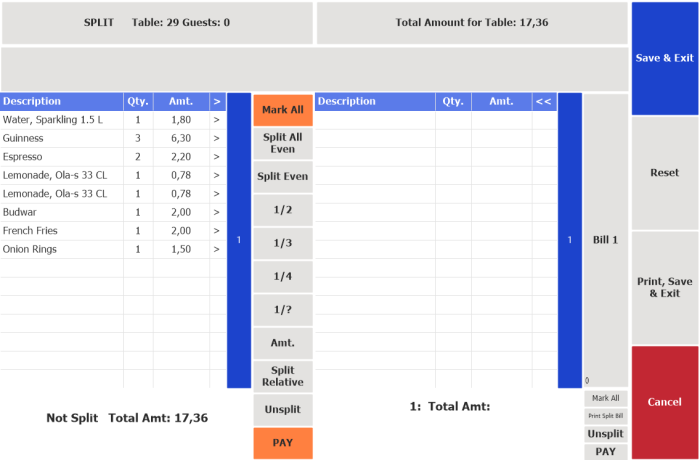 How to: Split the Bill Evenly