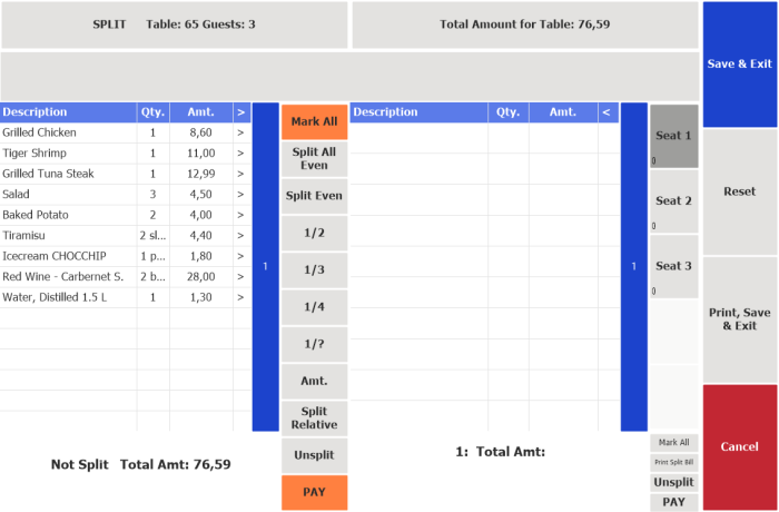 How to: Split the Bill Between 3 Guests