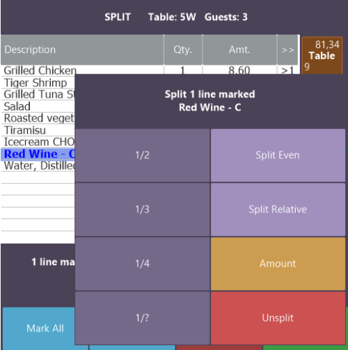 The Split Bill Panel