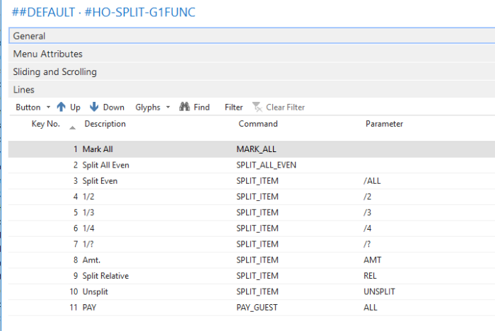 Split Bill POS Commands