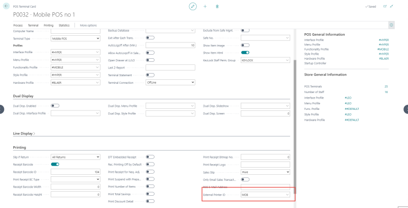 Printer Setup for Mobile POS