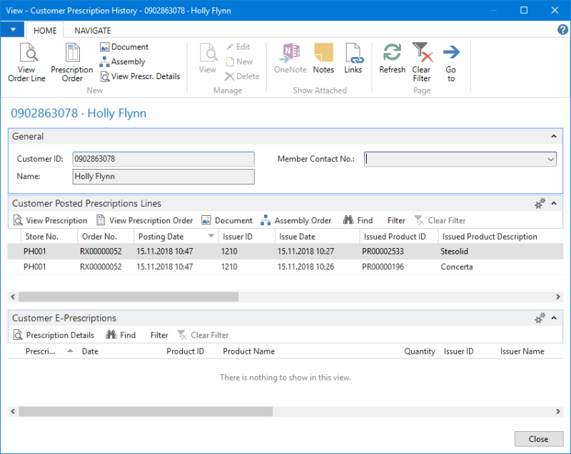 How to: View Prescription History