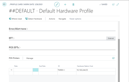 Printing with EPSON TM-Intelligent Printer on POS