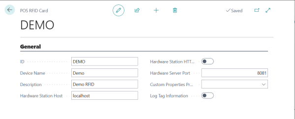 RFID Configuration for LS Central