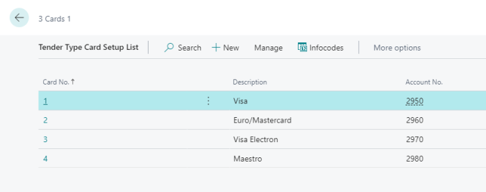 How to: Use EFT Card Type Handling in LS Central