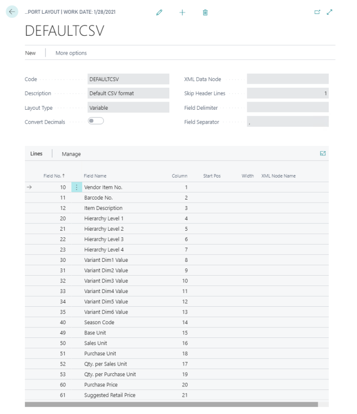How to: Import Items into Retail Items