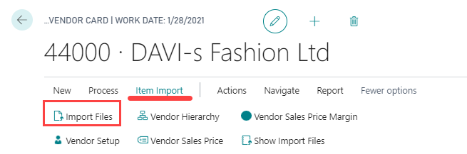 How to: Import Items into Retail Items