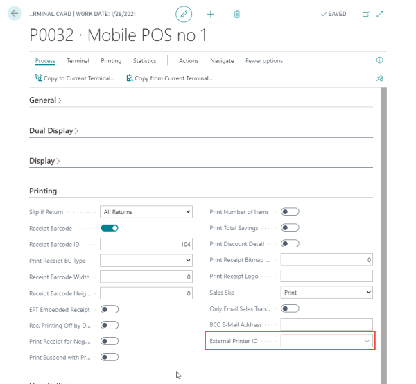 How to: Setup Printing for Mobile POS