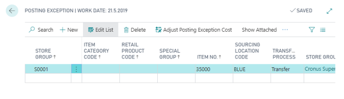 Process Inventory Adjustment