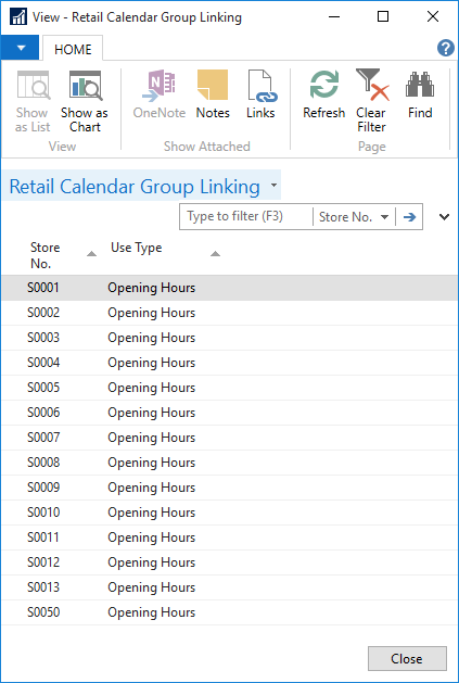 Retail Calendars