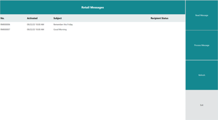 Retail Messages in the POS