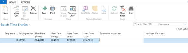 How to: Register Hours