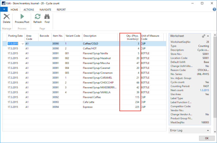 How to: Do Stock Counting in Store Inventory
