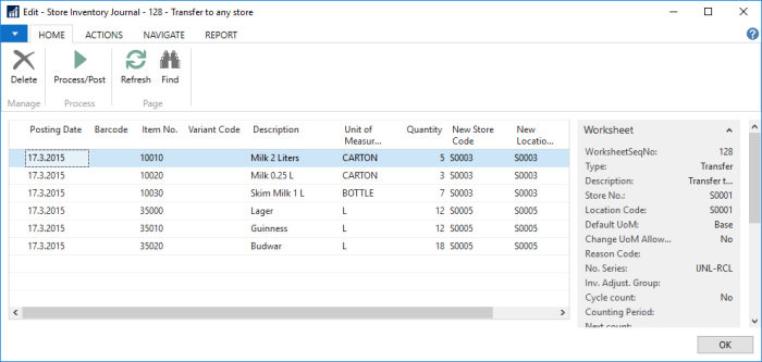 How to: Do a Transfer in Store Inventory