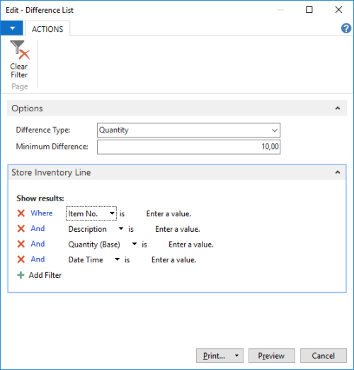 How to: Print a Difference List Report
