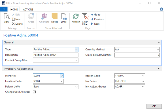 How to: Maintain Store Inventory Worksheets