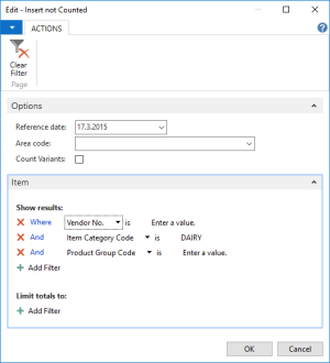 How to: Insert not Counted Items into a Counting Worksheet