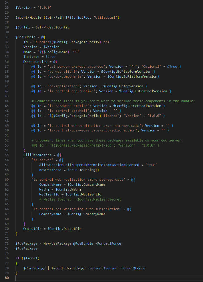 Step 3 – Preparing the Packages