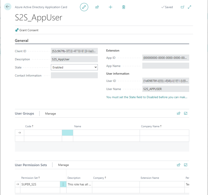 How to: Create the External Application Account in LS Central