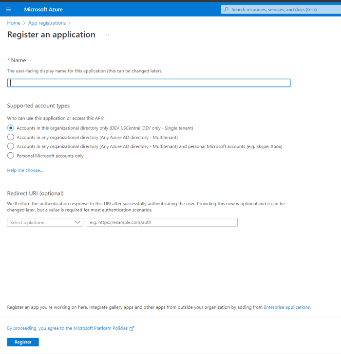 How to: Set Up an Entra ID App